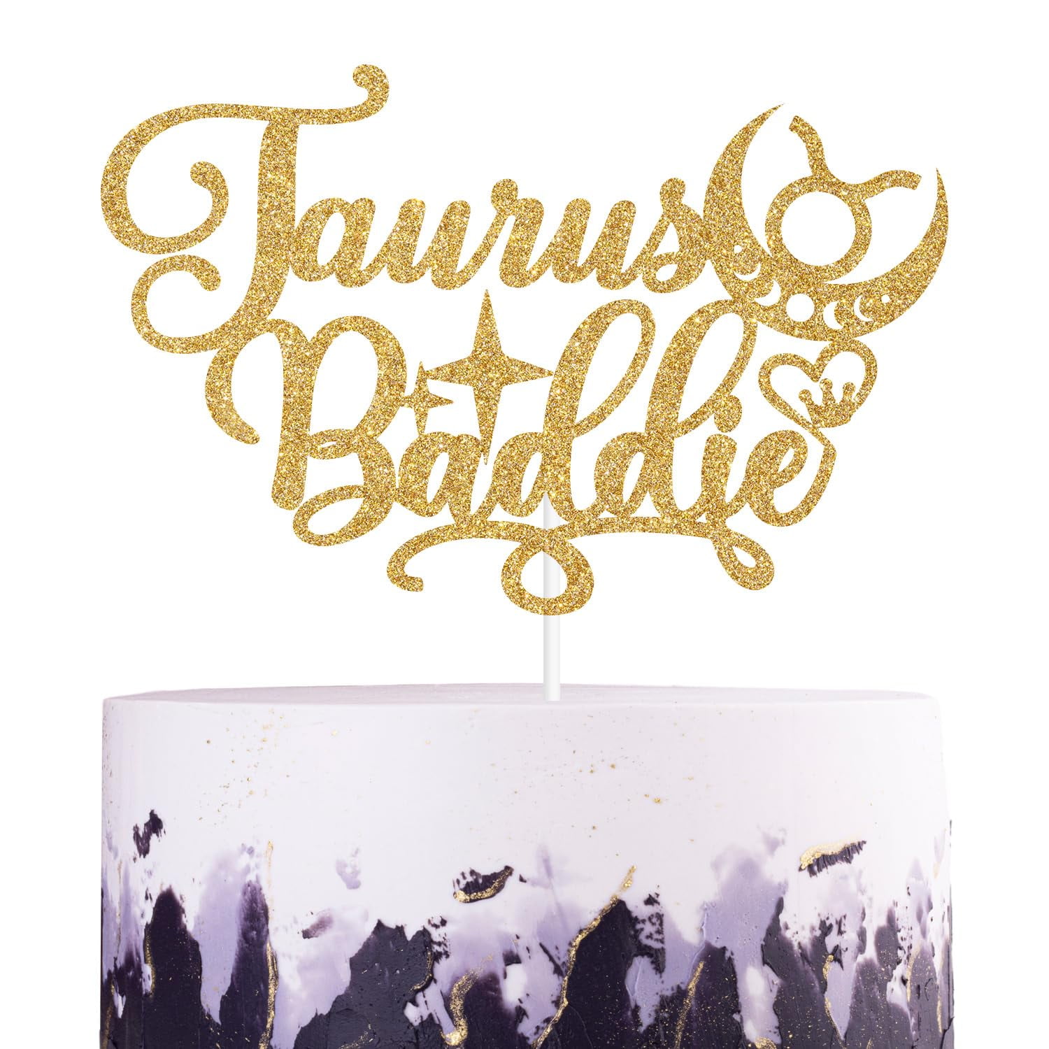 Taurus Baddie CakeTRDN Topper, Big Taurus Energy Cake Decor, It's Taurus Birthday, 12 ...