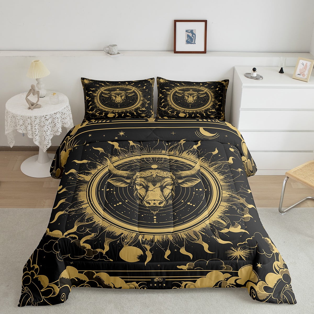 Taurus Bedding Full Size 12 Horoscope Astrology Comforter Set ...