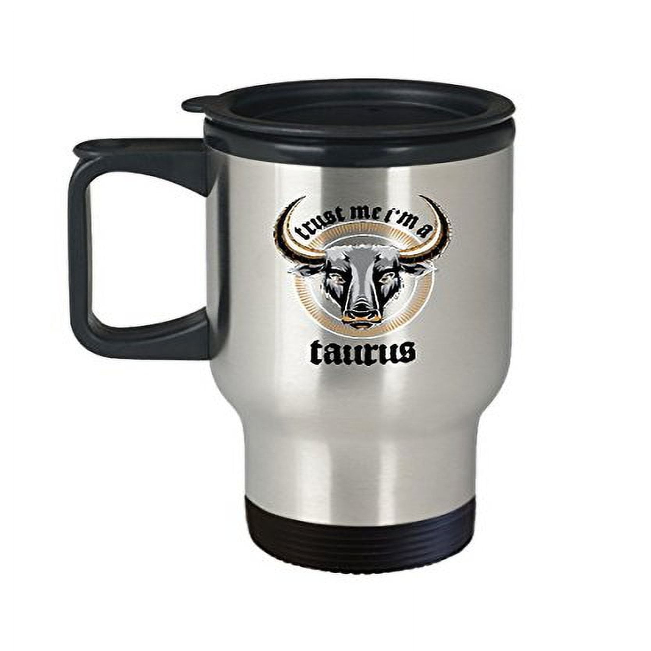 Taurus Bull 14 oz Stainless Steel Travel Mug - Perfect Zodiac Sign Gift ...