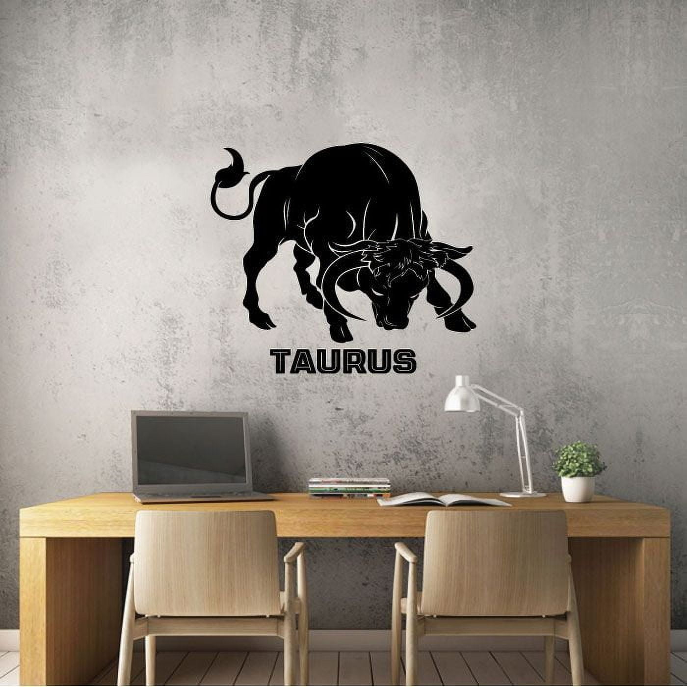 Taurus Bull Tough Silhouette Earth Sign Symbol Horoscope Astrological ...