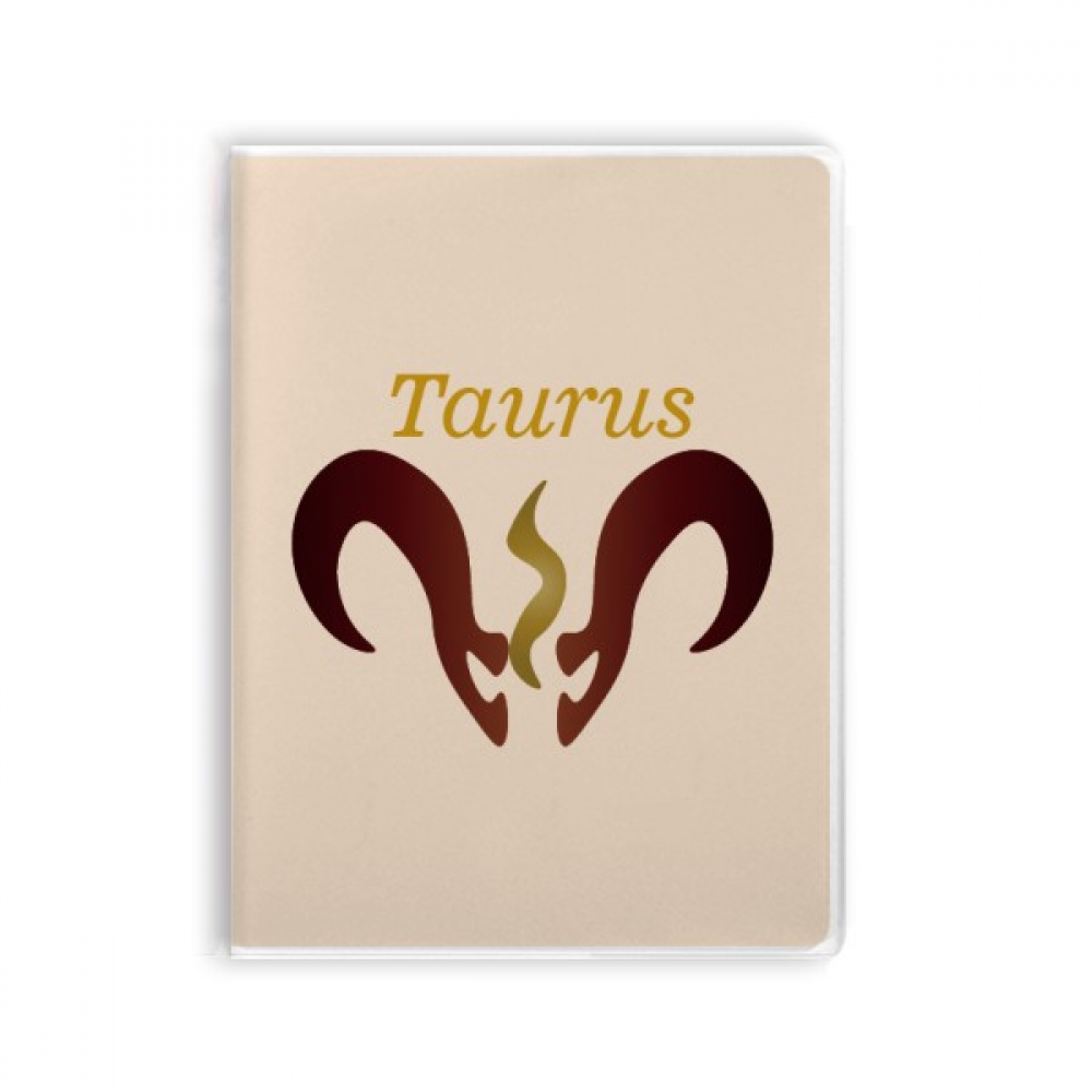 Taurus Chart Sign Art Deco Fashion Notebook Gum Cover Diary Soft Cover ...
