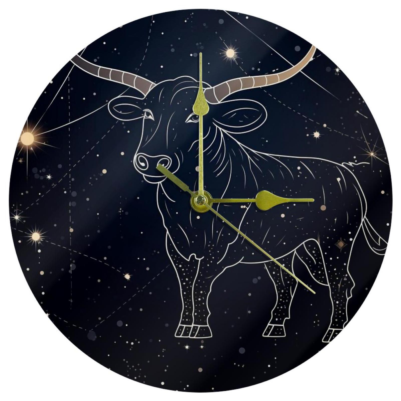 Taurus Circular Acrylic Wall Clock - Sleek & Modern Timepiece for ...