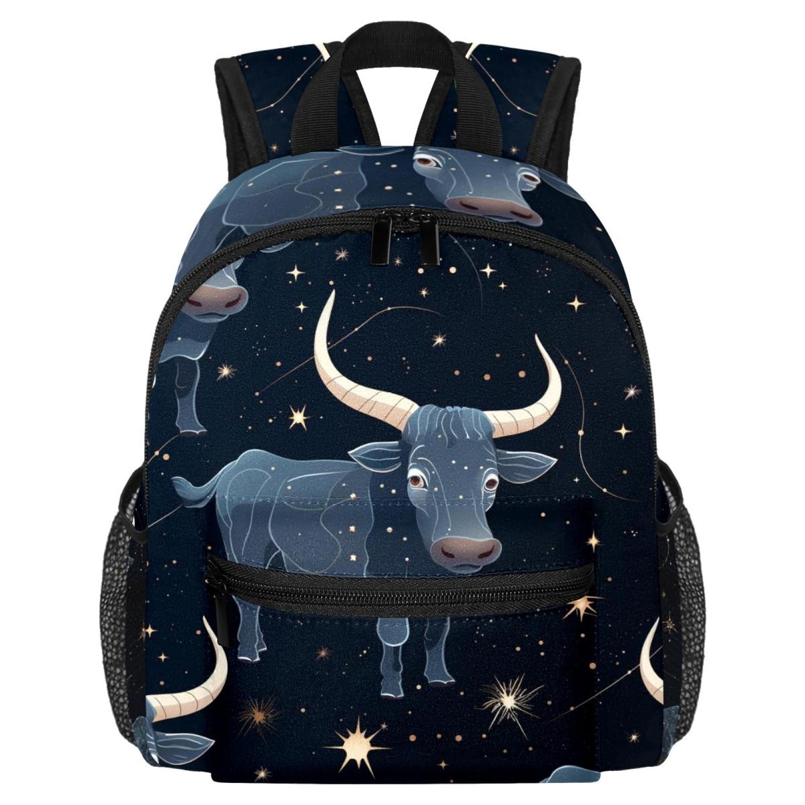 Taurus Constellation Adjustable Shoulder Strap Beach Backpack with Large Capacity, Printed ...