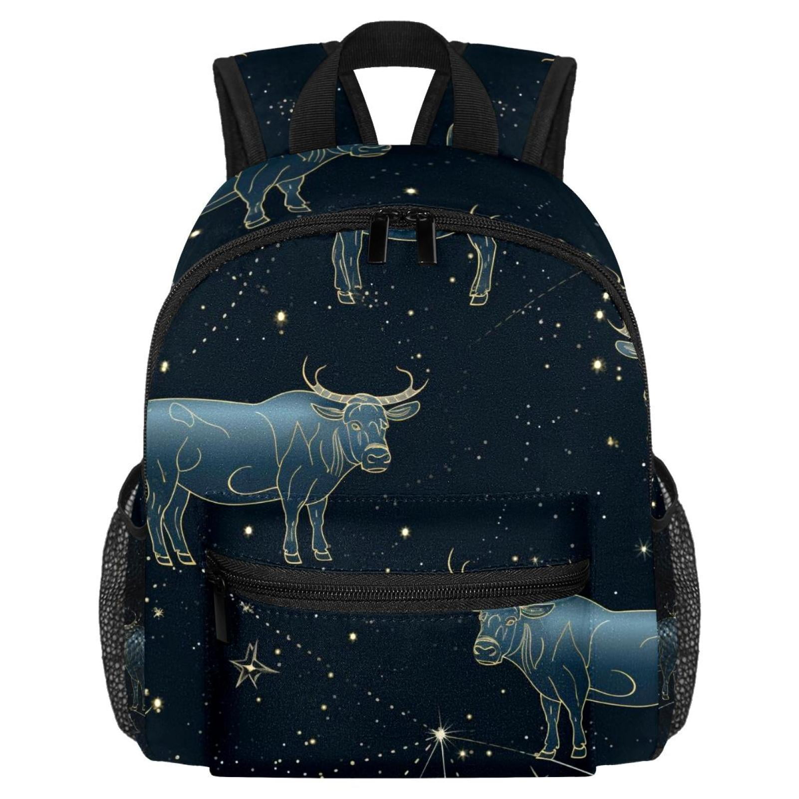 Taurus Constellation Cute Adjustable Shoulder Strap Backpack with Large ...