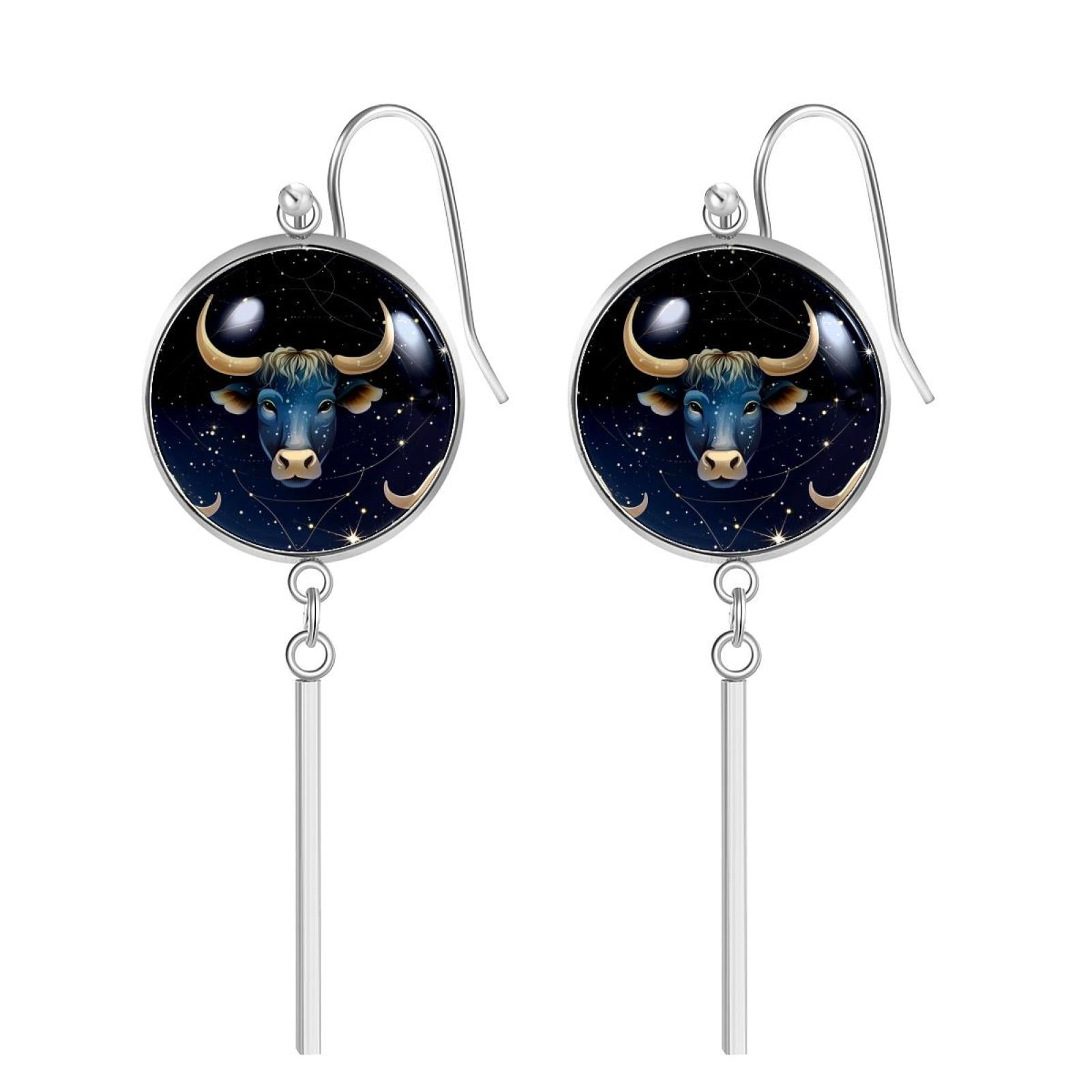 Taurus Constellation Elegant Ear Rings: Personalize Your Look with Eye ...