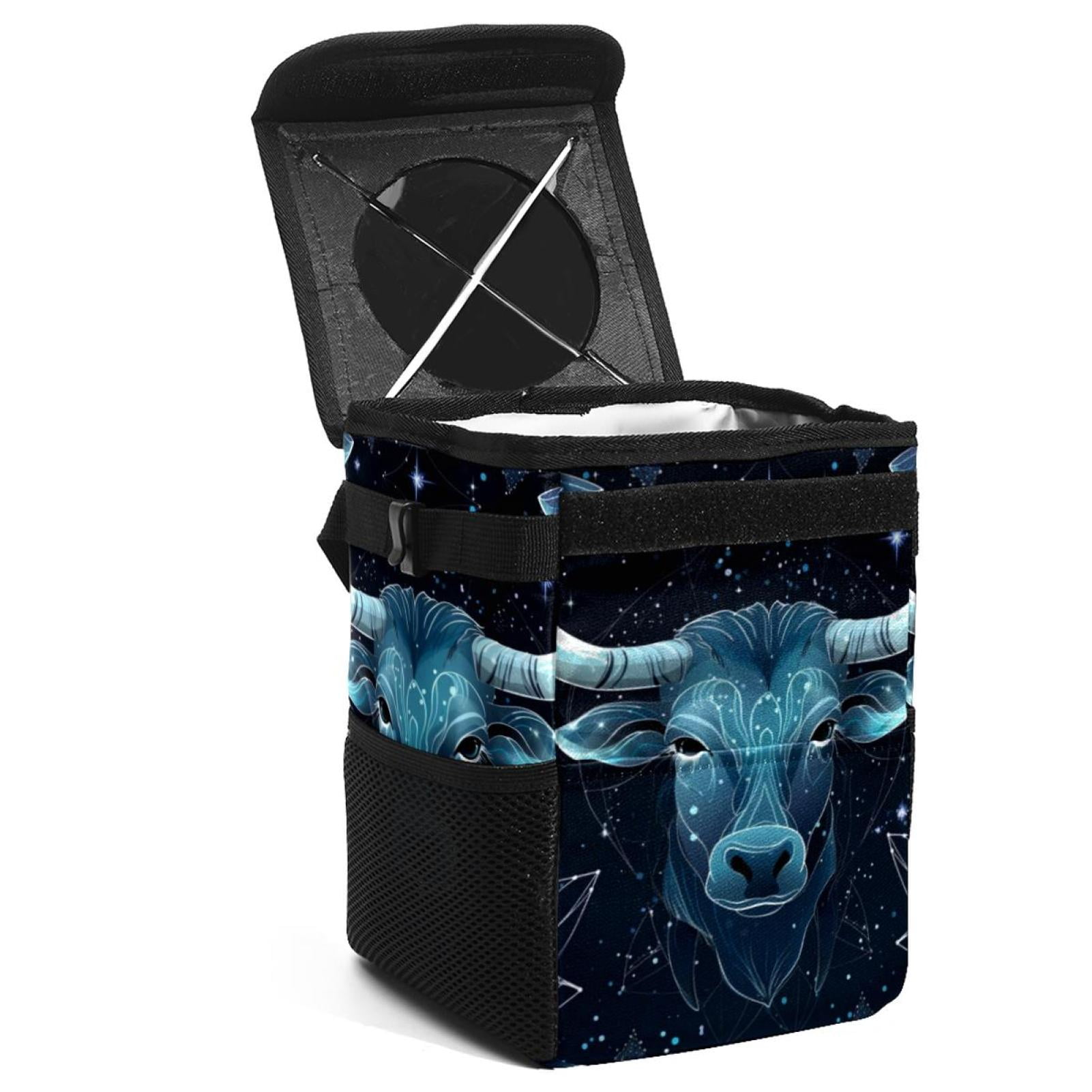 Taurus Constellation Foldable Car Trash Bin with Lid, Leak-Proof ...