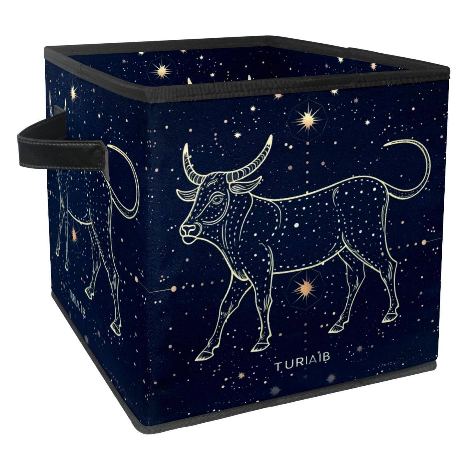Taurus Constellation Foldable Cube Organizer with Handle, 10.8"x10.5 ...