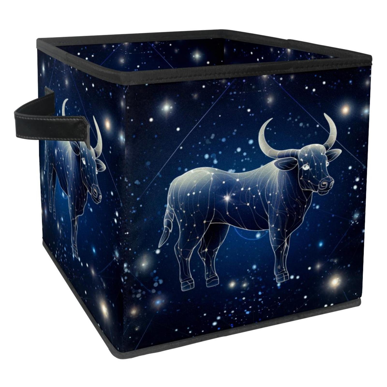 Taurus Constellation Foldable Cube Organizer with Handle, 10.8"x10.5 ...