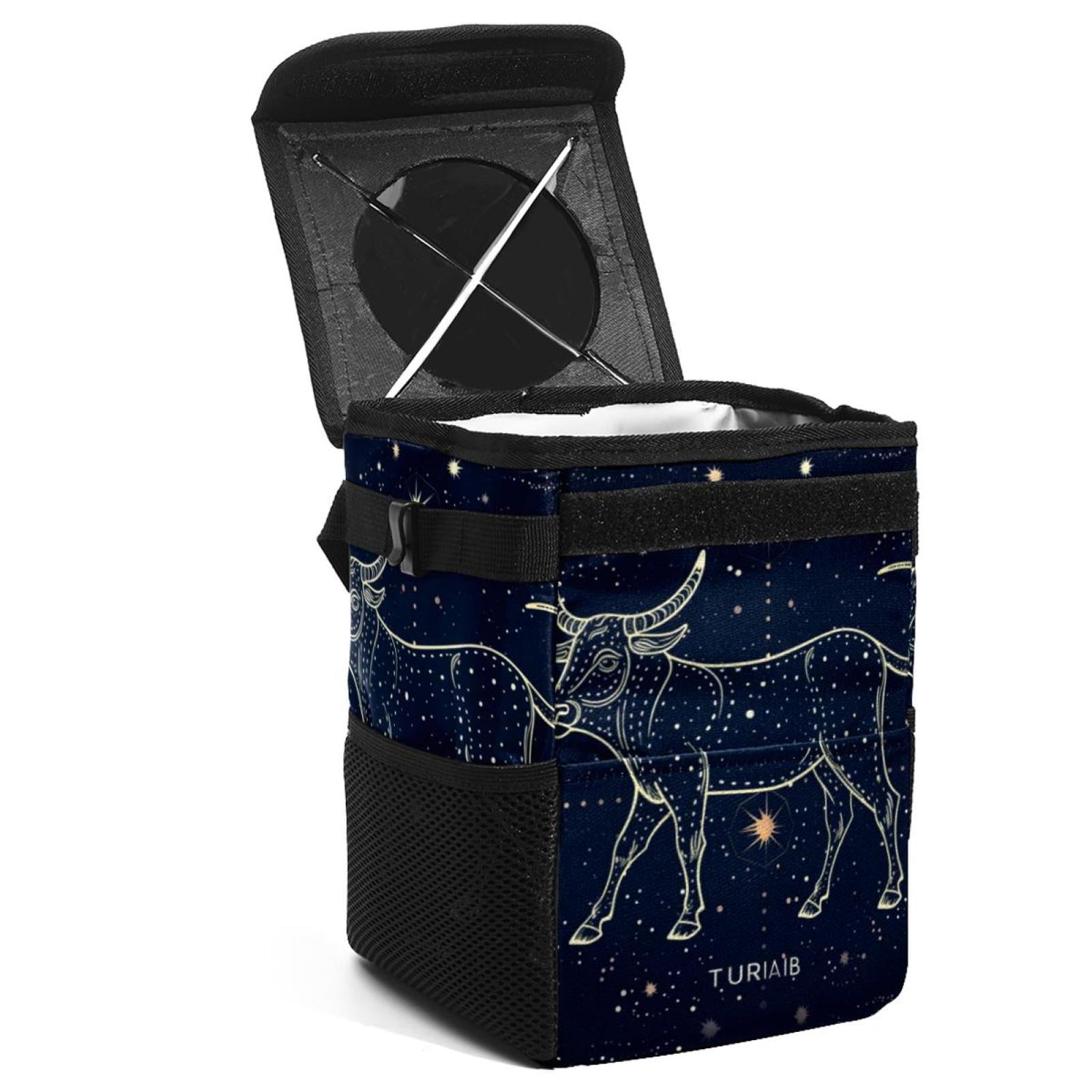 Taurus Constellation Foldable, with Lid, Leak-proof, Hanging Car Trash ...