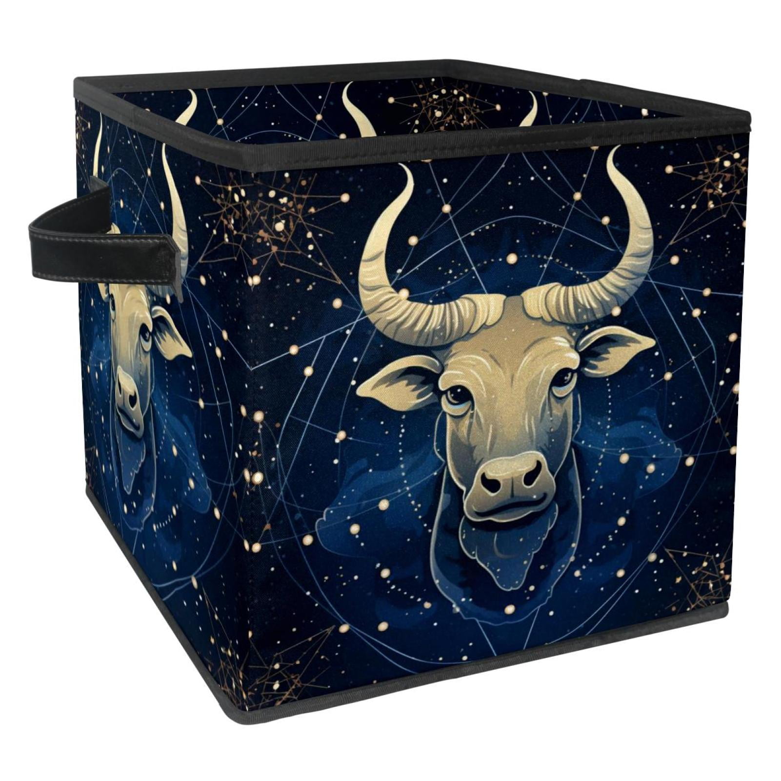 Taurus Constellation Foldable Toy Box with Handle, 10.8"x10.5"x10.6 ...