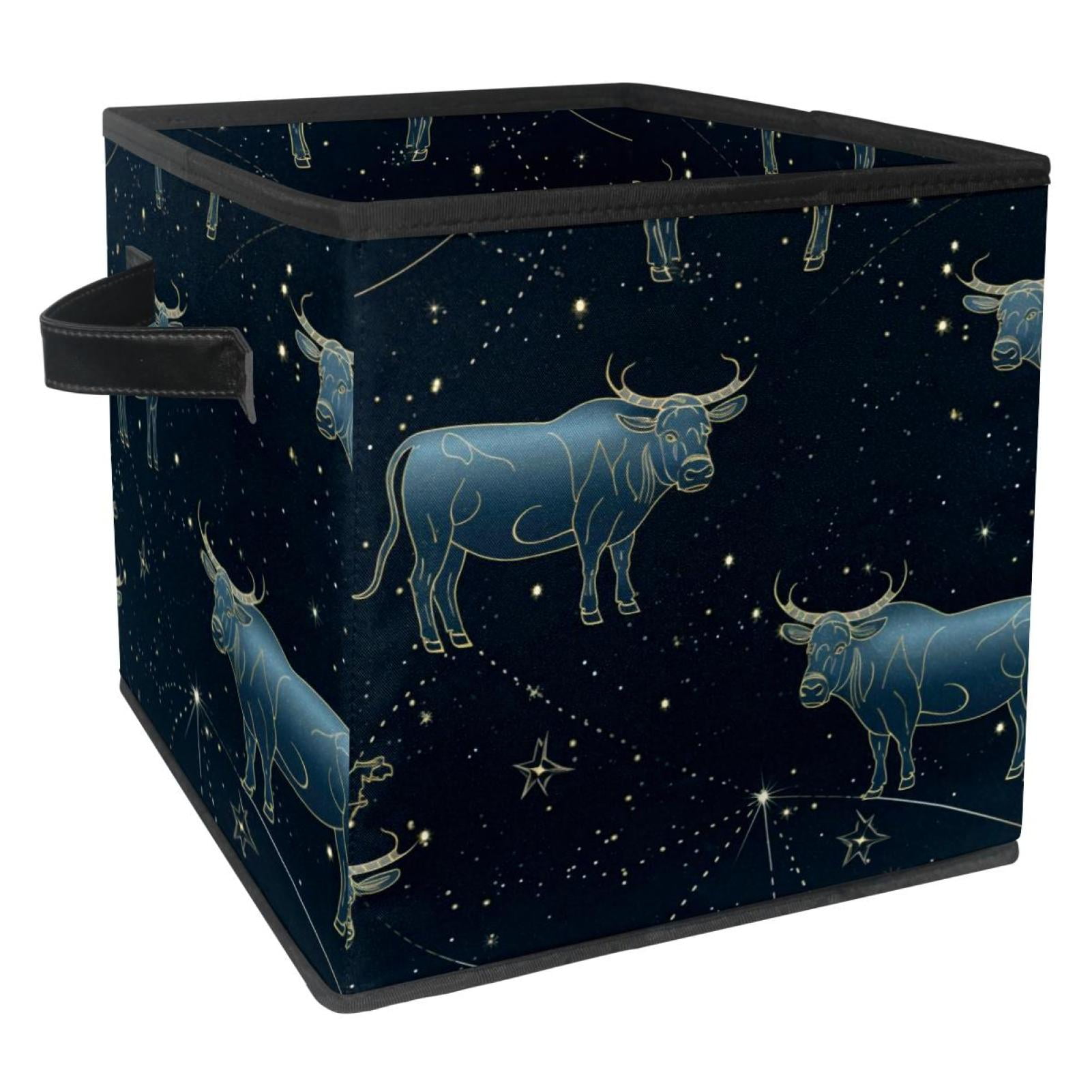 Taurus Constellation Foldable Toy Box with Handle, 10.8"x10.5"x10.6 ...