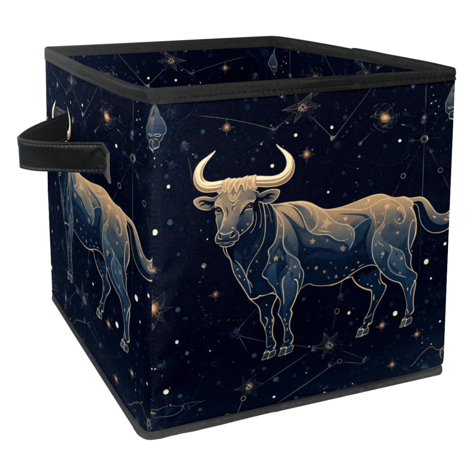 Taurus Constellation Foldable Toy Box with Handle Storage Bin, 10.8"x10 ...