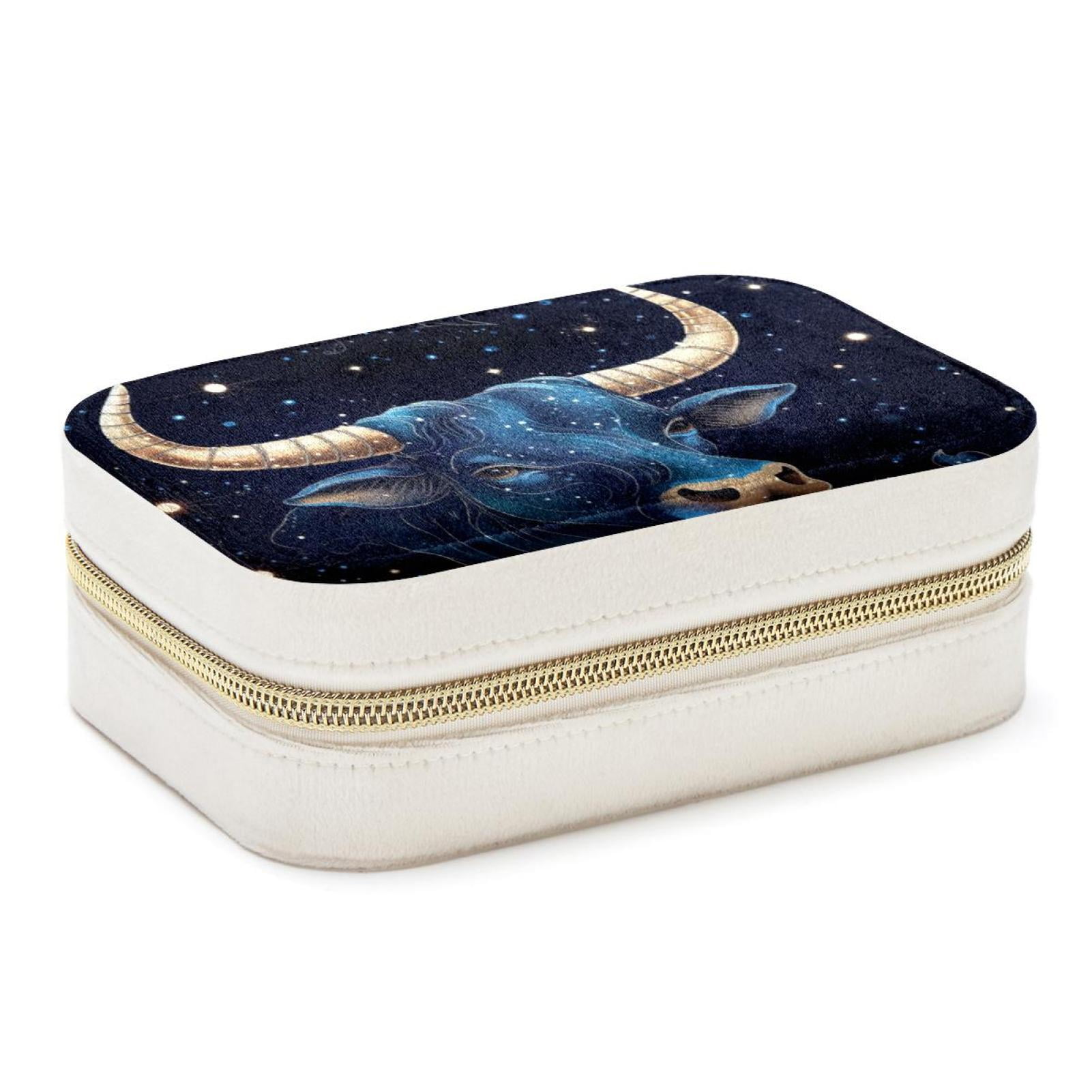 Taurus Constellation Portable Velvet Earring Organizer with Removable ...