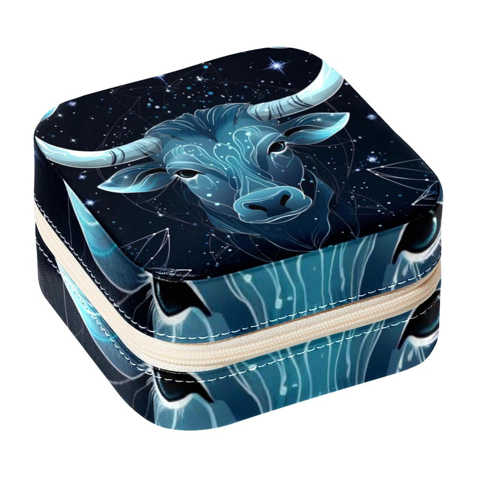 Taurus Constellation Travel Portable Square Jewelry Box for Rings ...