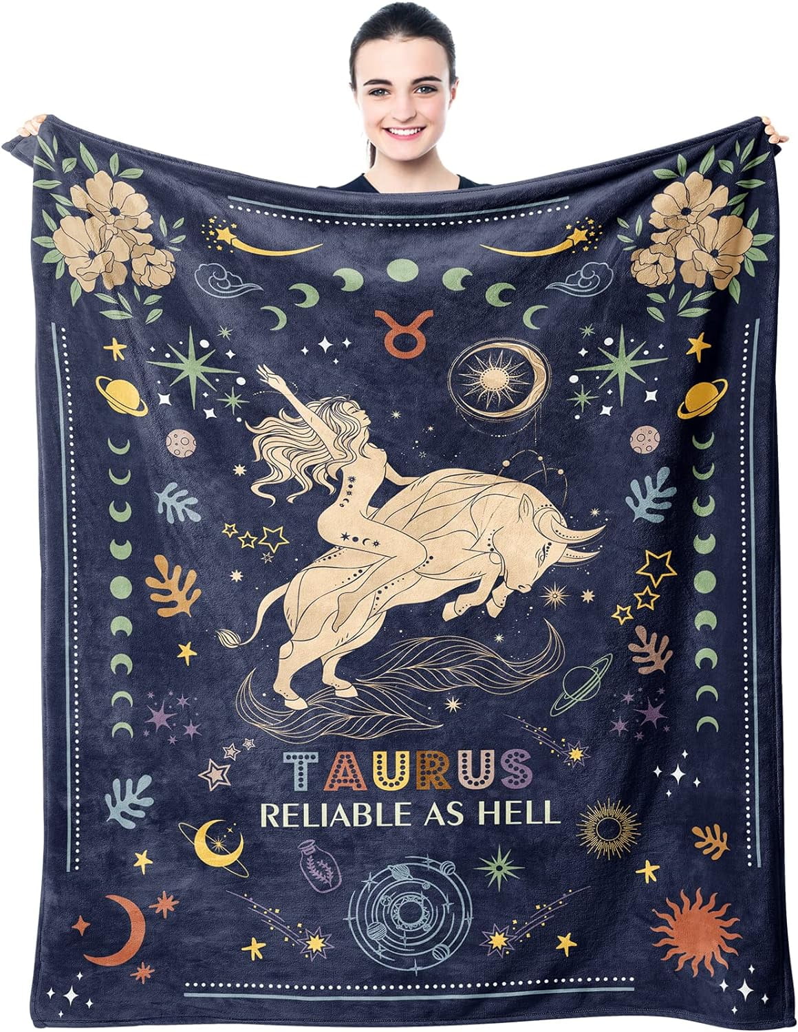 Taurus Gifts Blanket 50"x60" - Taurus Gifts for Women - Taurus Zodiac Gifts - Gifts for Taurus ...