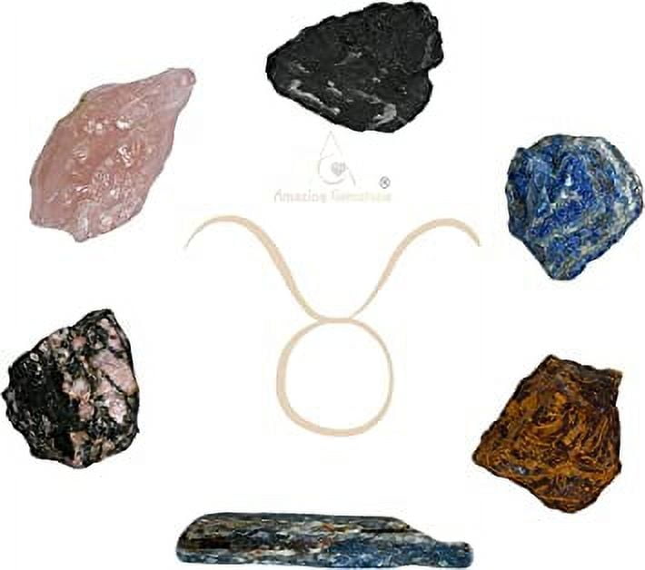 Taurus Healing Crystal Set, Zodiac Birthstone Kit for Gift - Walmart.com