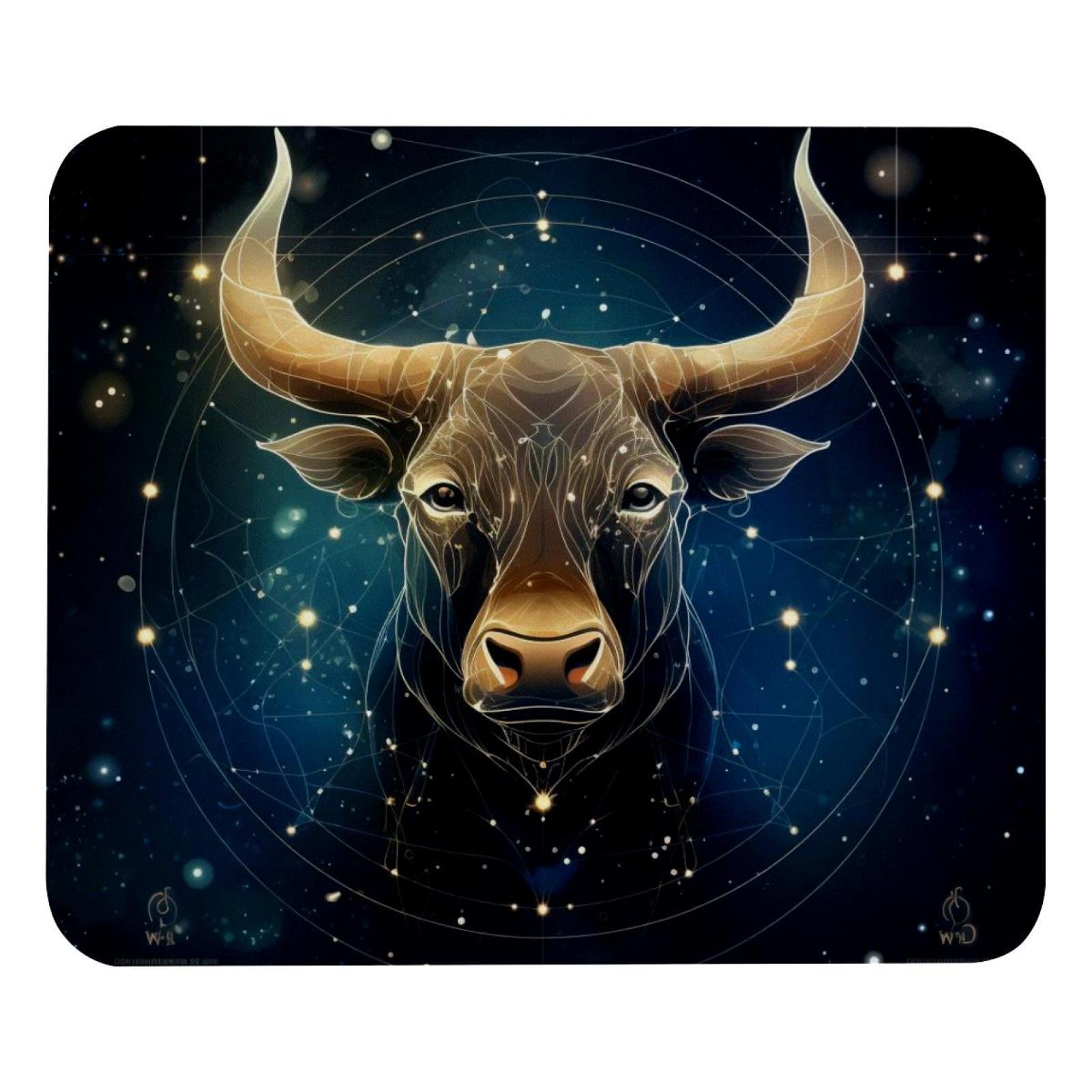 Taurus Mouse Pad, Personality Design Rubber Base for Office Decor for ...