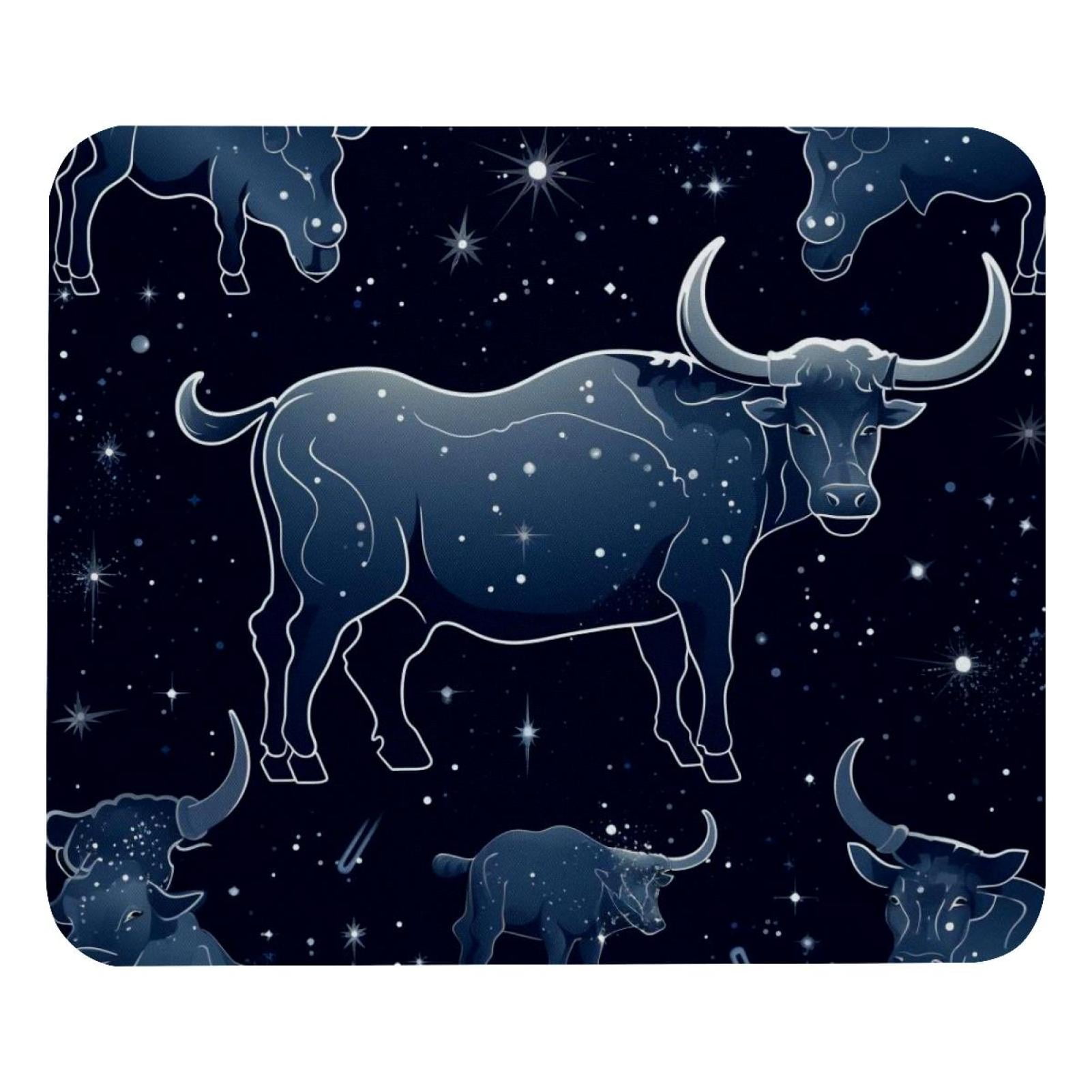 Taurus Mouse Pad , Soft Cute Computer Mouse Mat with Rubber Base, Easy ...