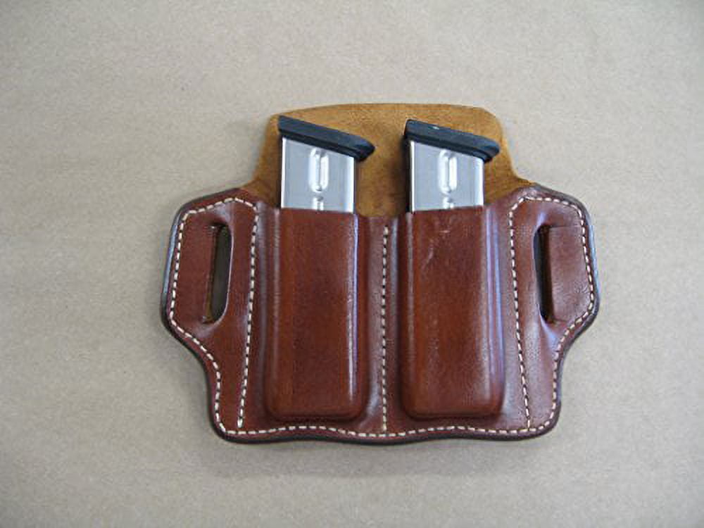 Taurus PT 100 / 101 .40 Leather 2 Slot Molded Pancake Belt Mag Pouch ...