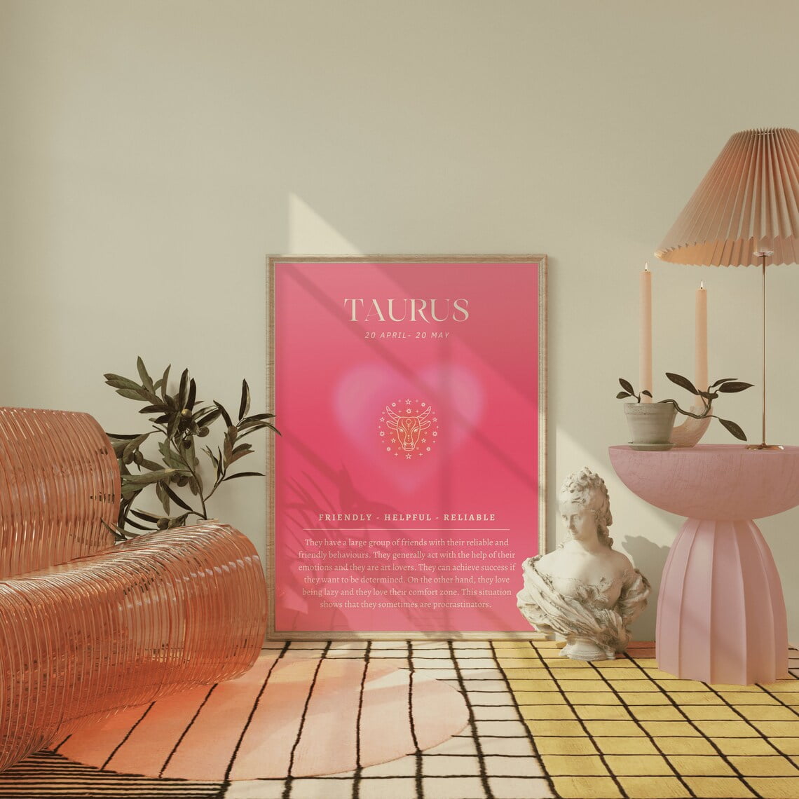 Taurus Poster ~ Taurus Gifts ~ Taurus Zodiac Print ~ Taurus Birthday ...