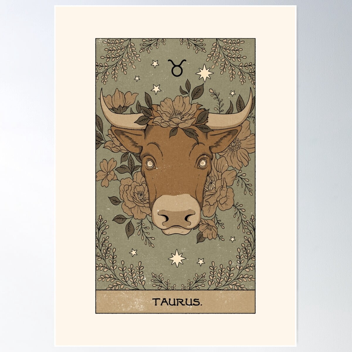 Taurus Poster Wall Art, Modern Wall Decor For Living Room Bedroom ...