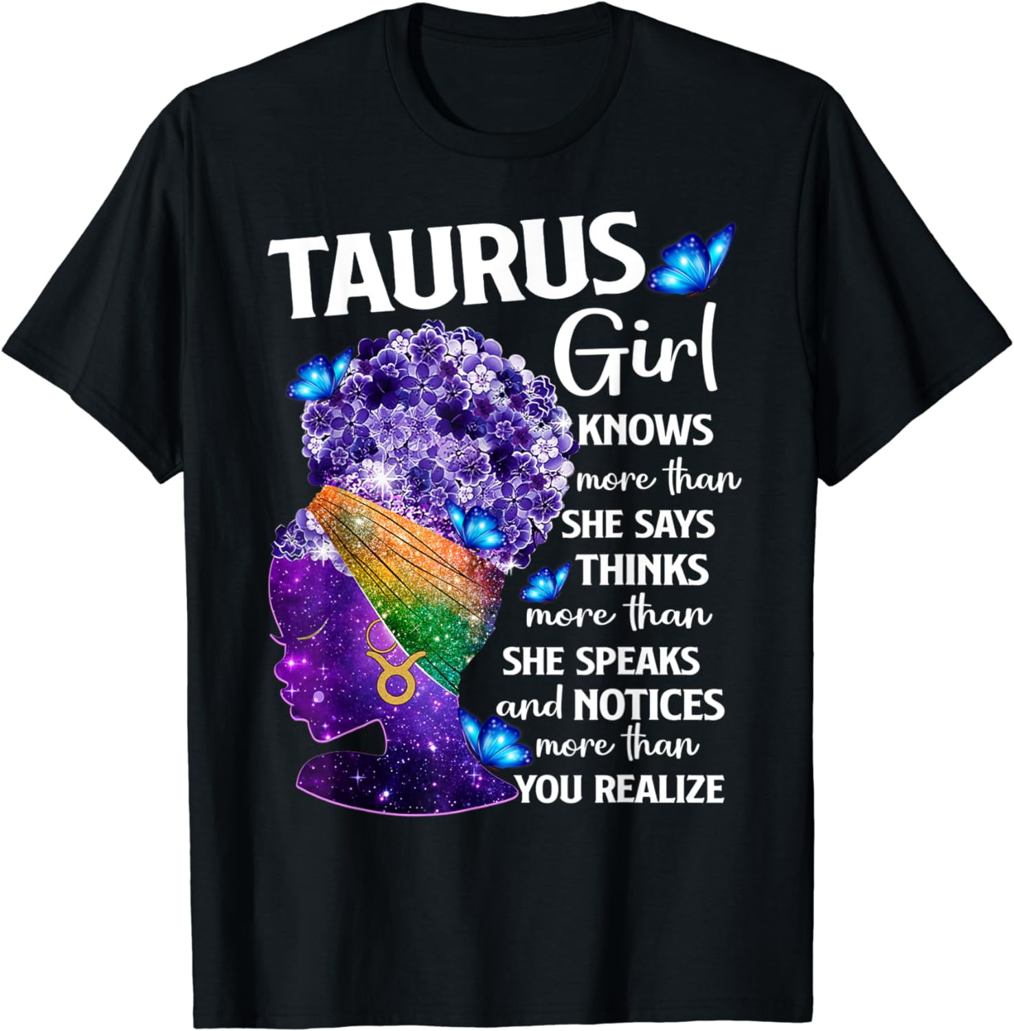 Taurus Queen Sweet As Candy Birthday Gift For Black Women T-Shirt ...