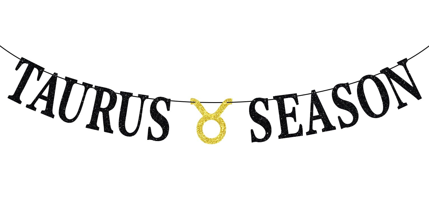 Taurus Season Banner, Taurus Birthday Banner, 12 Zodiac Constellations ...