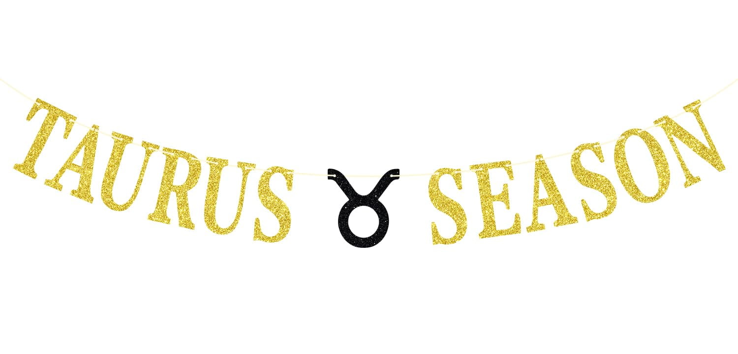 Taurus Season Banner, Taurus Birthday Banner, 12 Zodiac Constellations ...