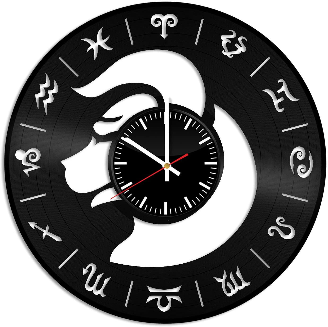 Taurus Sign Zodiac Sign Vinyl Wall Clock,Vinyl Record Clock Wall Art ...