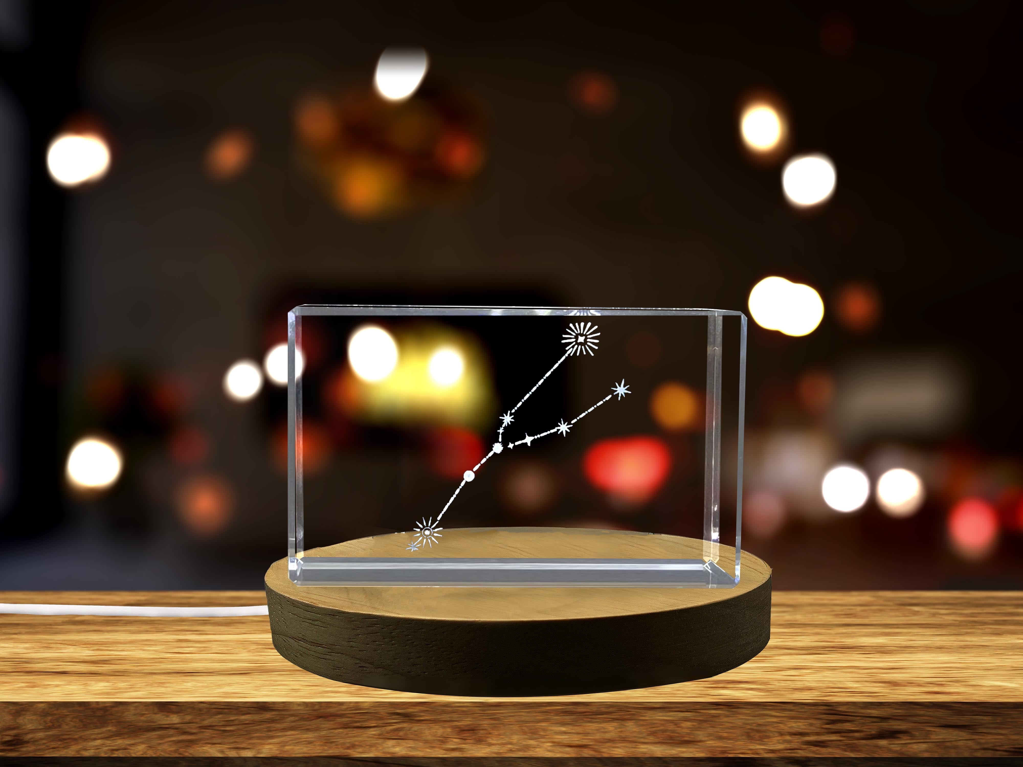 Taurus Stars Chart 3D Engraved Crystal Gift - Walmart.com