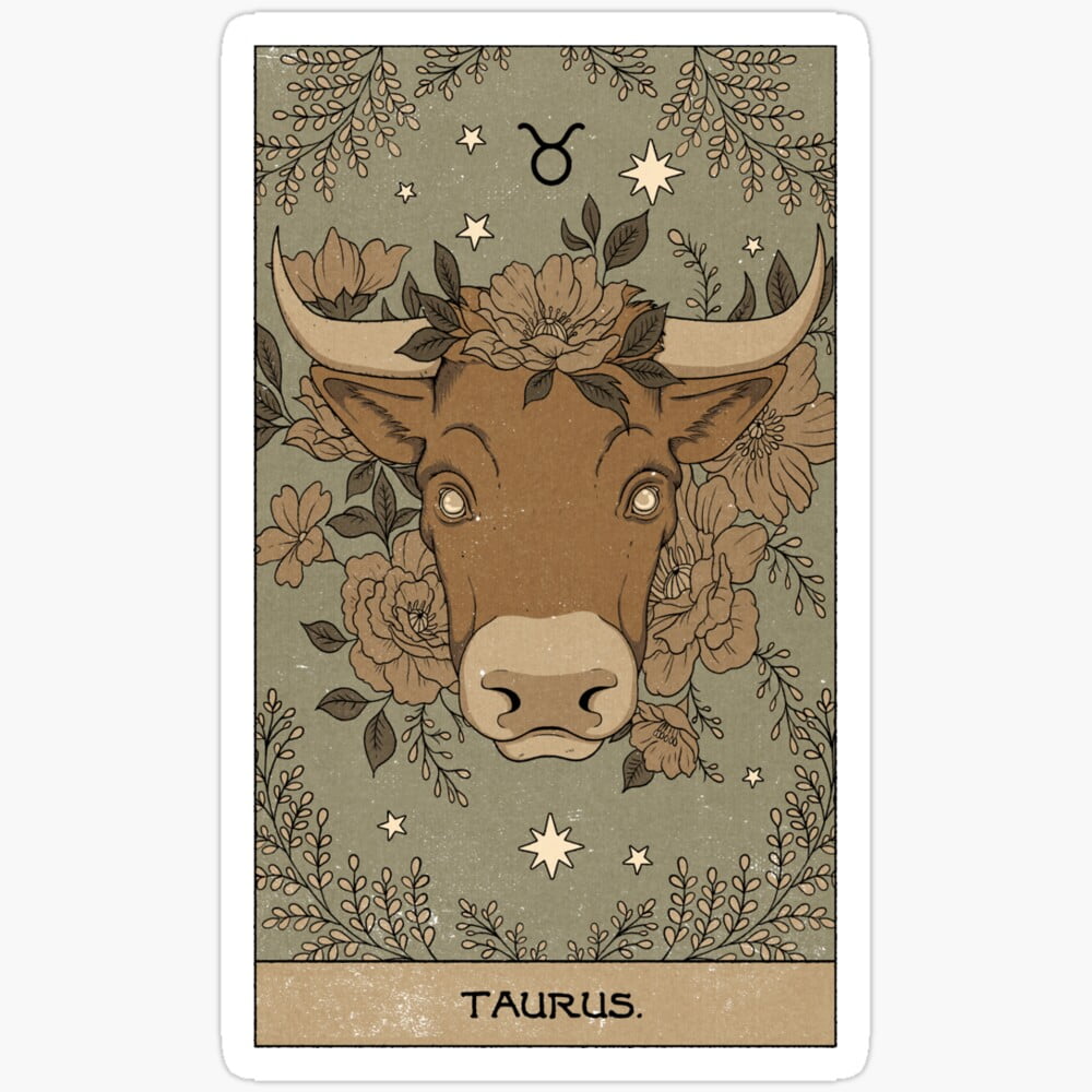 Taurus Sticker Phone Decal Water Bottle Stickers Car Decals, Laptop ...