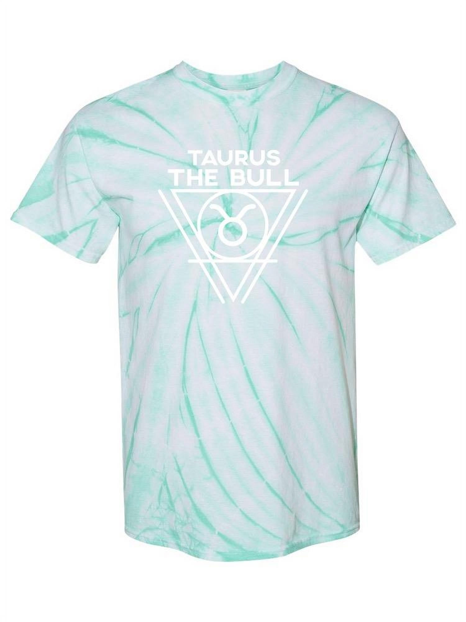 Taurus The Bull Tie-Dye Cyclone Men -Smartprints Designs, Male Large ...