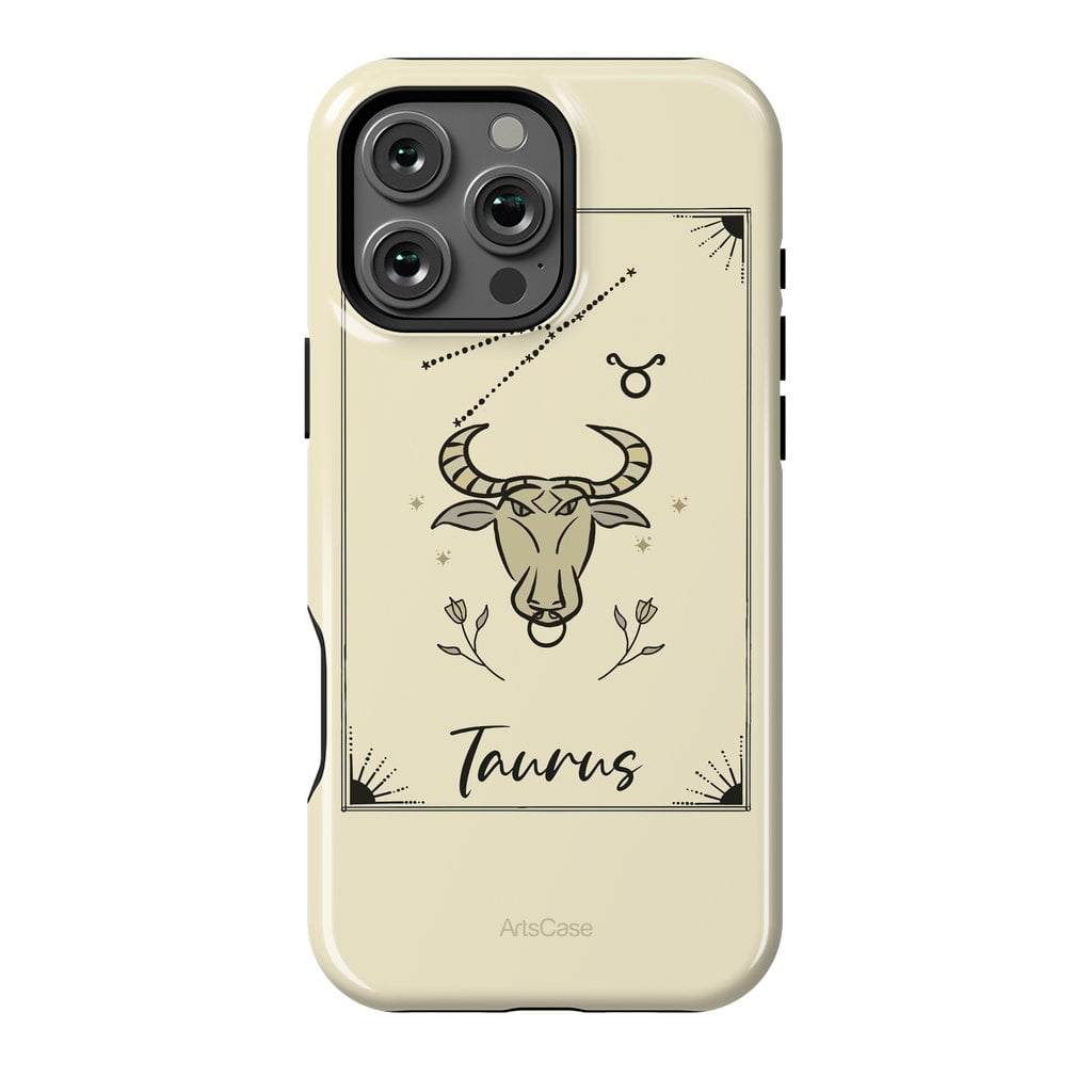Taurus Tough Case Astrological Design for Your iPhone 11-17 Series ...