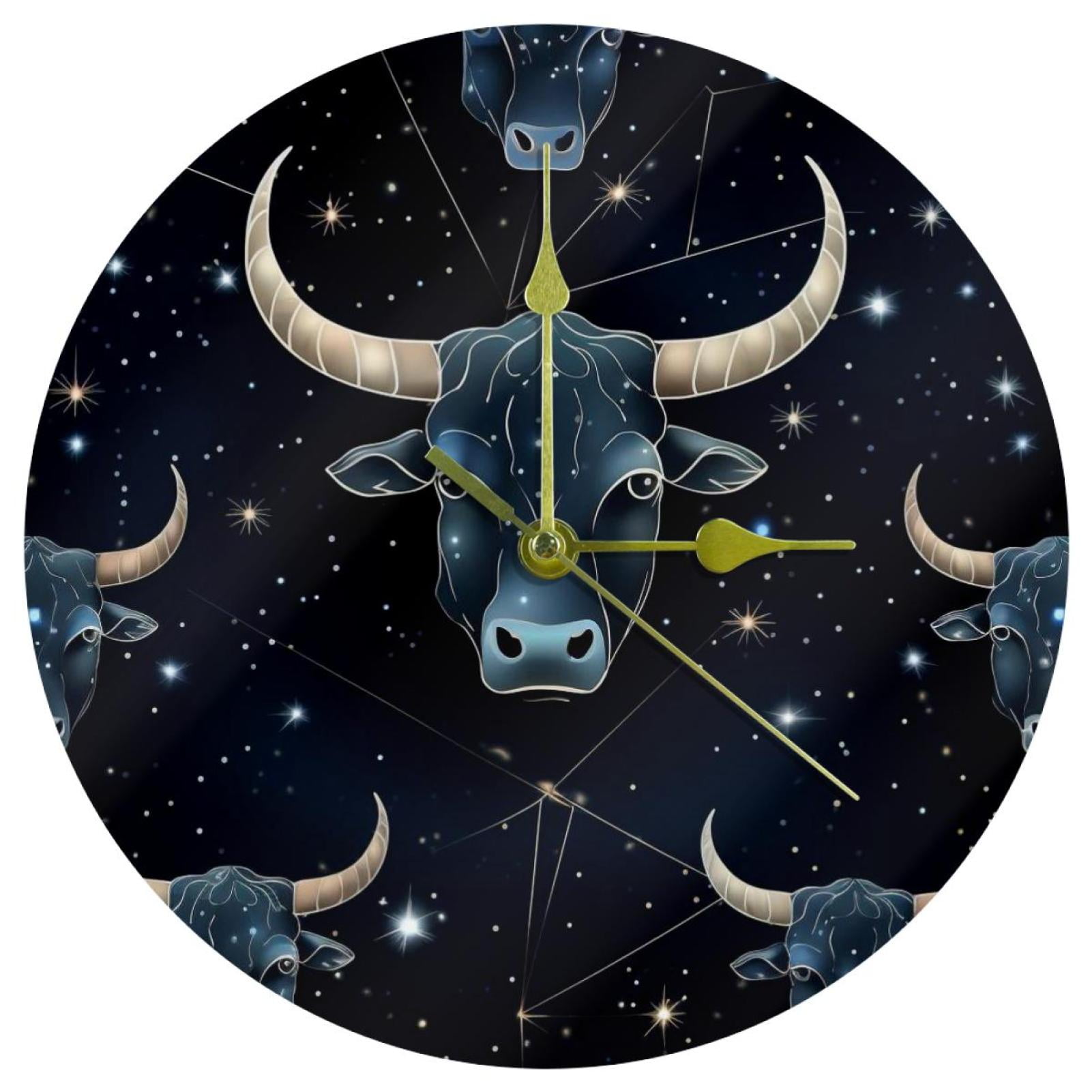 Taurus Uniquely Designed Acrylic Circular Wall Clock - Stylish and ...
