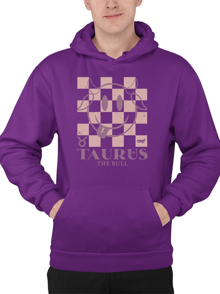 Taurus Zodiac Graphic - Bull Symbol Retro Design Men's Hoodie - Walmart.com