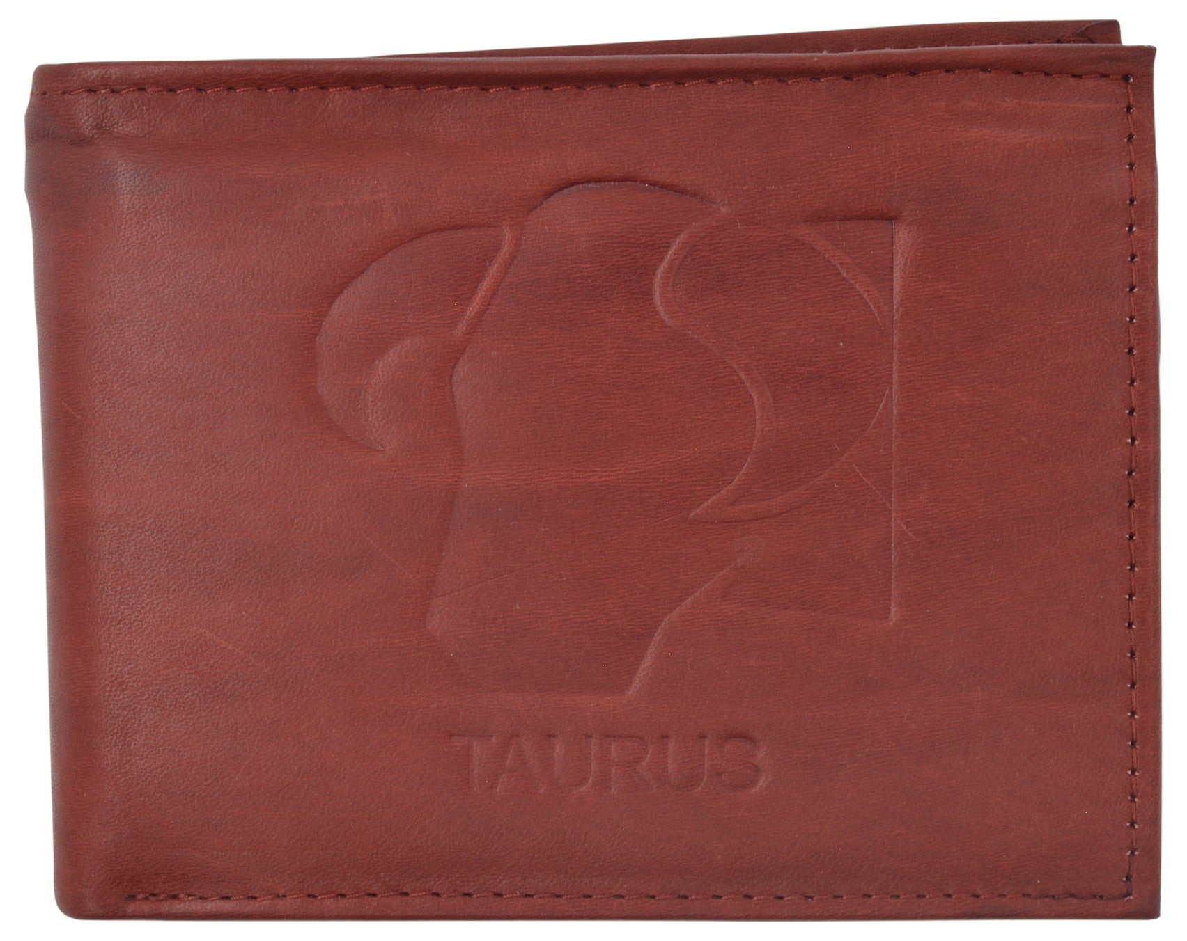Taurus Zodiac Sign Bifold Trifold Genuine Leather Men's Wallets ...