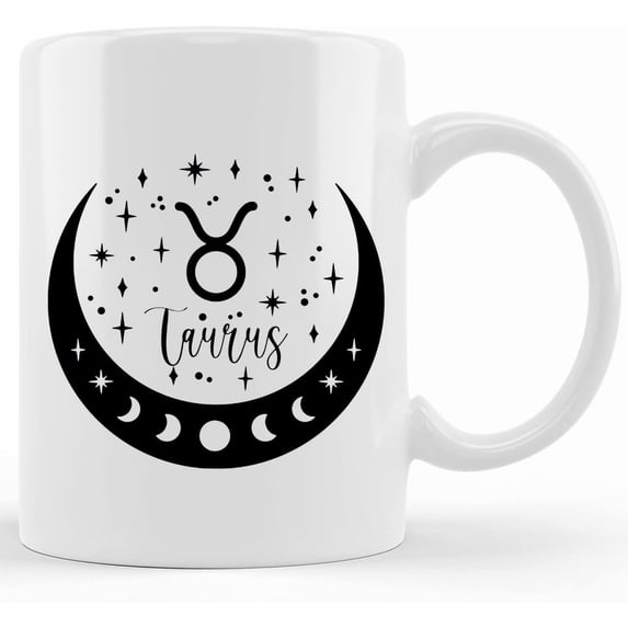 Taurus Zodiac Sign Gift Mug, Ceramic Novelty Coffee Mugs 11oz, 15oz Mug ...