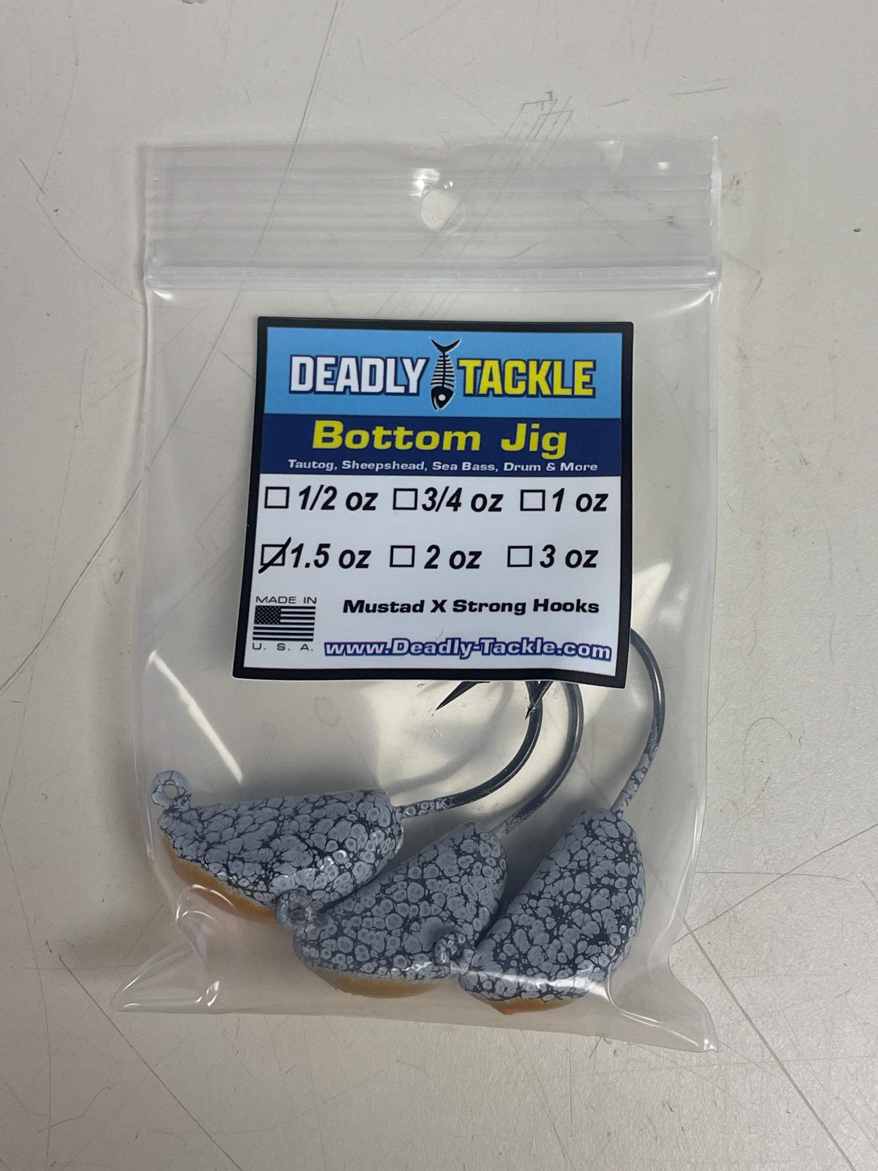 Tautog / Blackfish Bottom Jig - White - 3pk - Walmart.com
