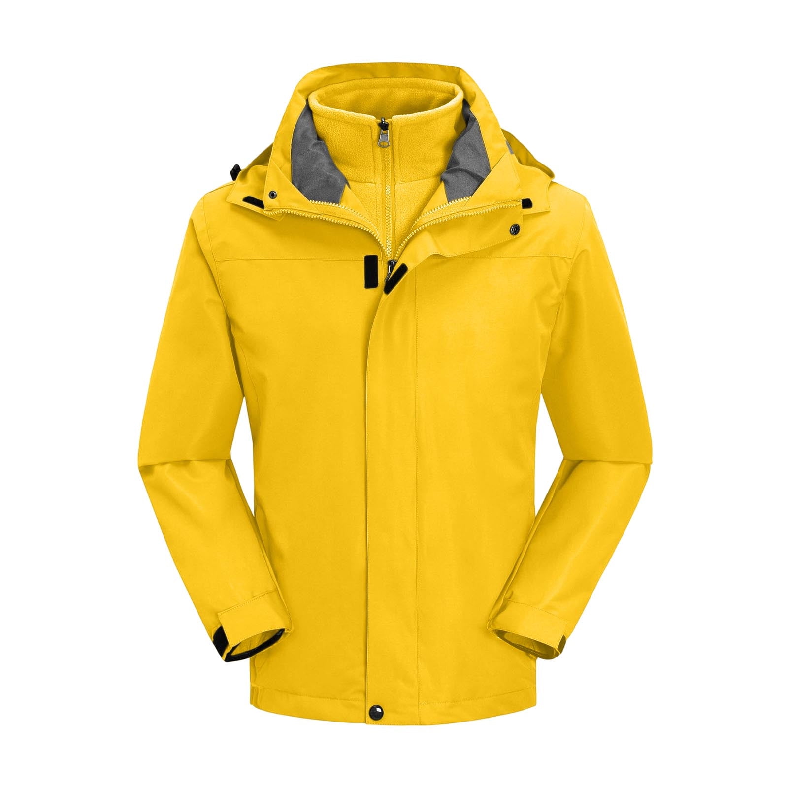 Tauxra Hardshell Jacket for Men,Men's Solid Color Outdoor Coat with ...