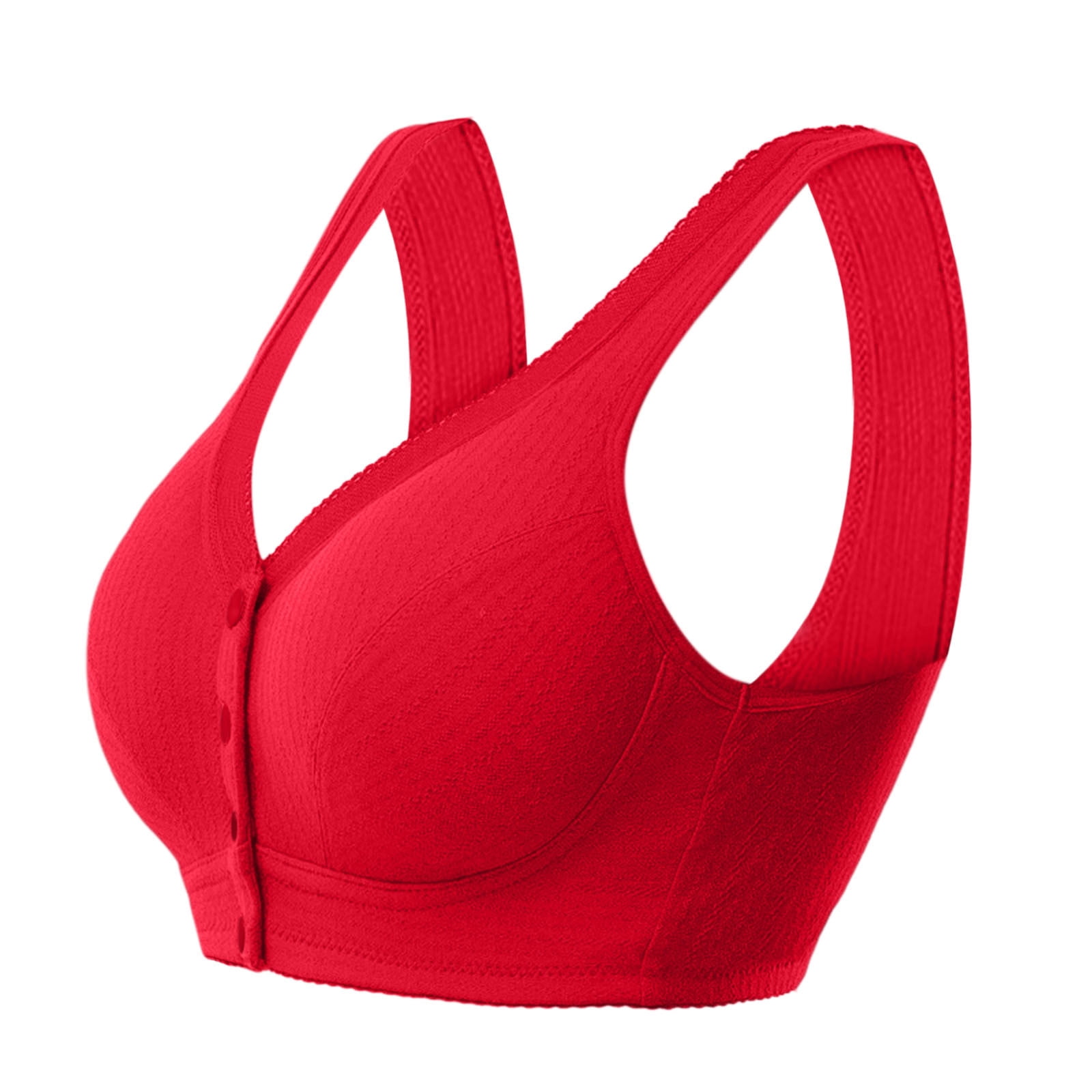 Tauxra Older Women's Bra Casual Breathable Front Closure Daily Bra with ...