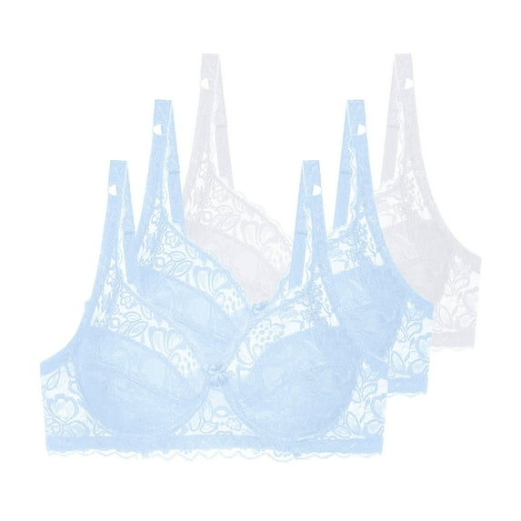 Tauxra Plus Size Lingerie for Women,Casual Lace Plus Size Bra with ...