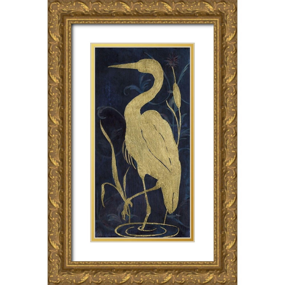 Tava Studios 11x18 Gold Ornate Wood Framed with Double Matting Museum ...