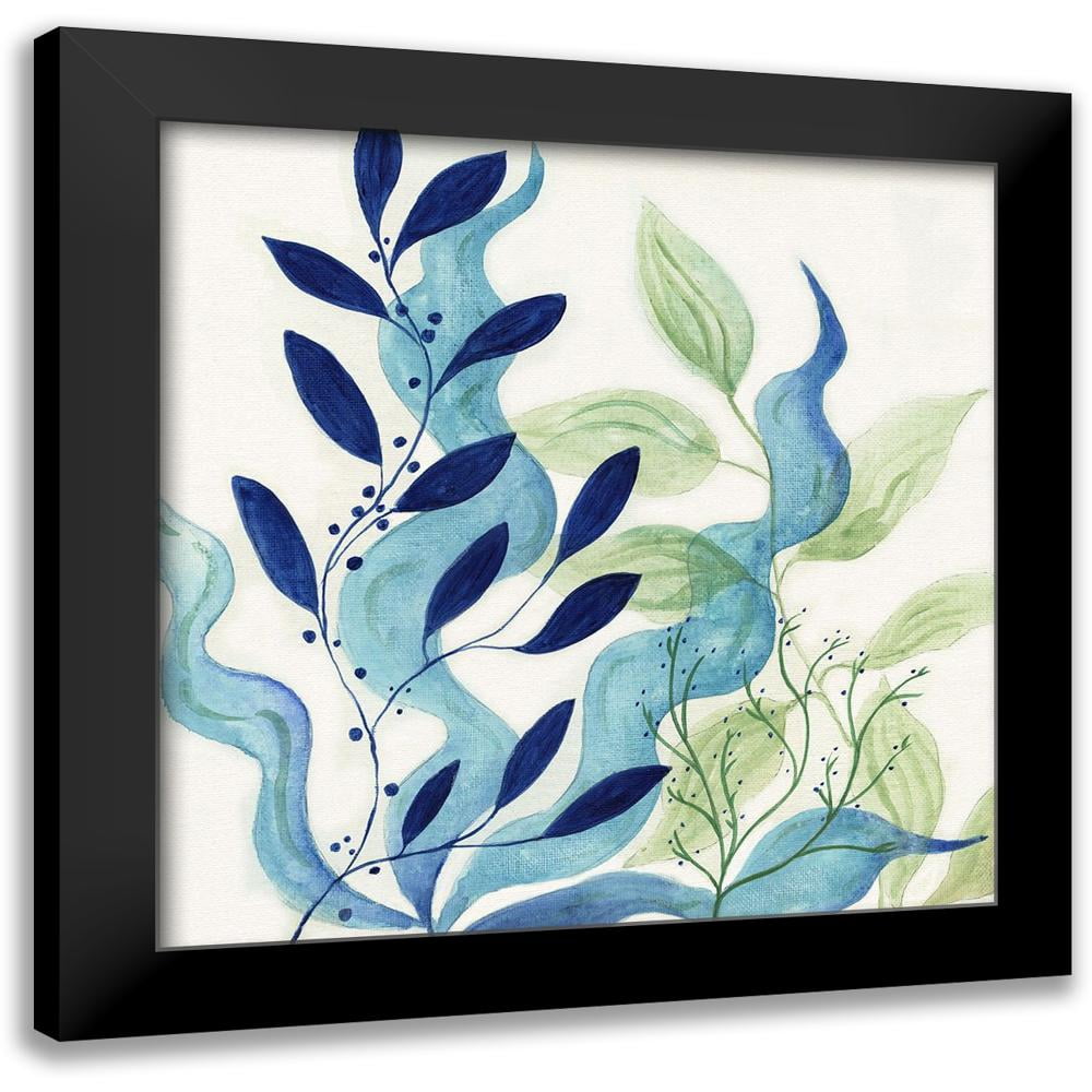 Tava Studios 12x12 Black Modern Framed Museum Art Print Titled - Blue ...