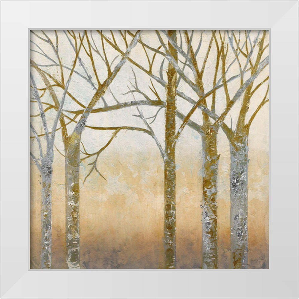 Tava Studios 12x12 White Modern Wood Framed Museum Art Print Titled ...