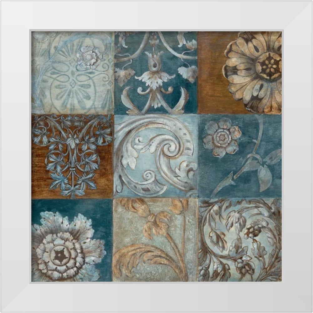 Tava Studios 12x12 White Modern Wood Framed Museum Art Print Titled ...