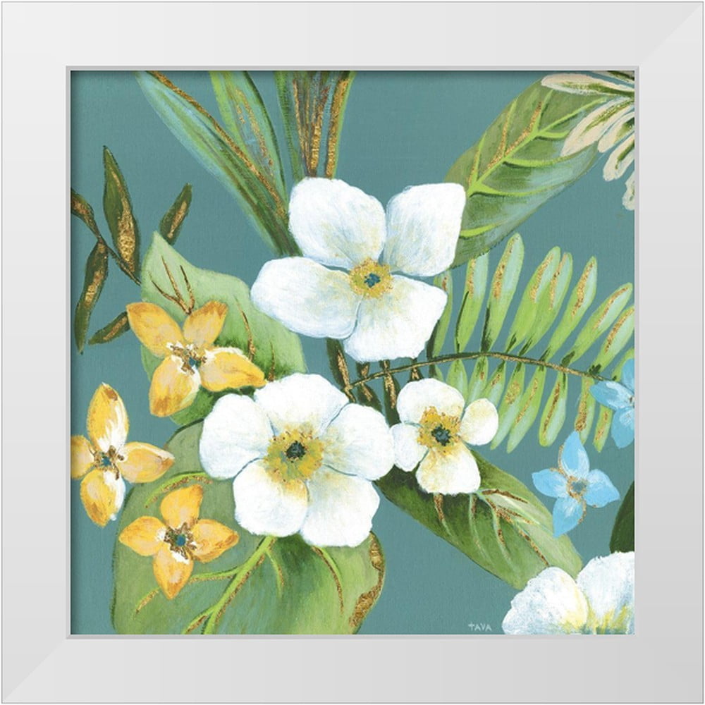 Tava Studios 12x12 White Modern Wood Framed Museum Art Print Titled ...