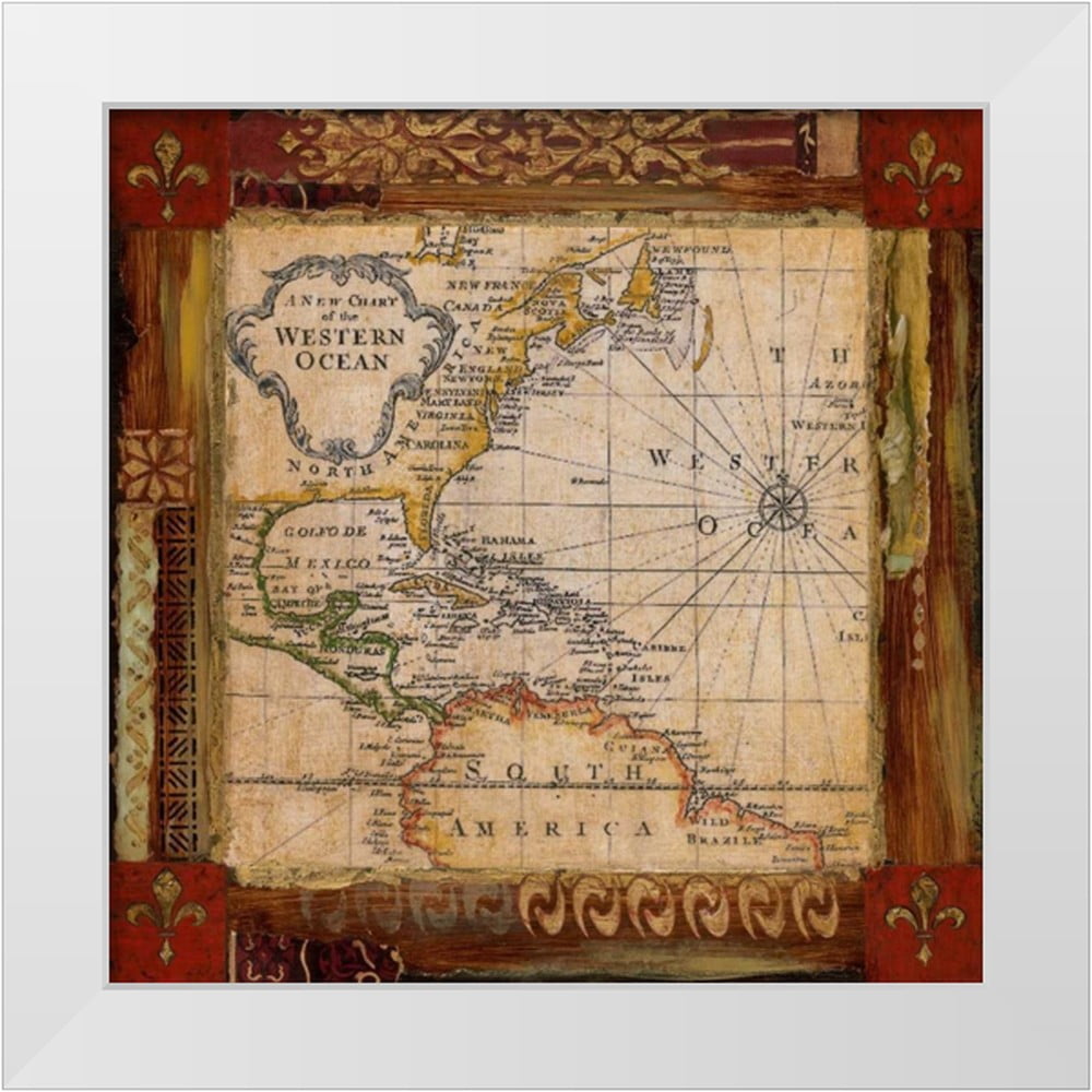 Tava Studios 15x15 White Modern Wood Framed Museum Art Print Titled ...