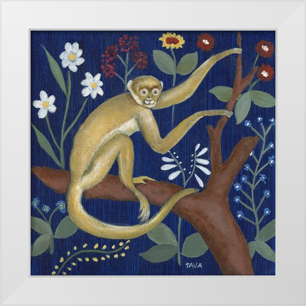 Tava Studios 15x15 White Modern Wood Framed Museum Art Print Titled ...