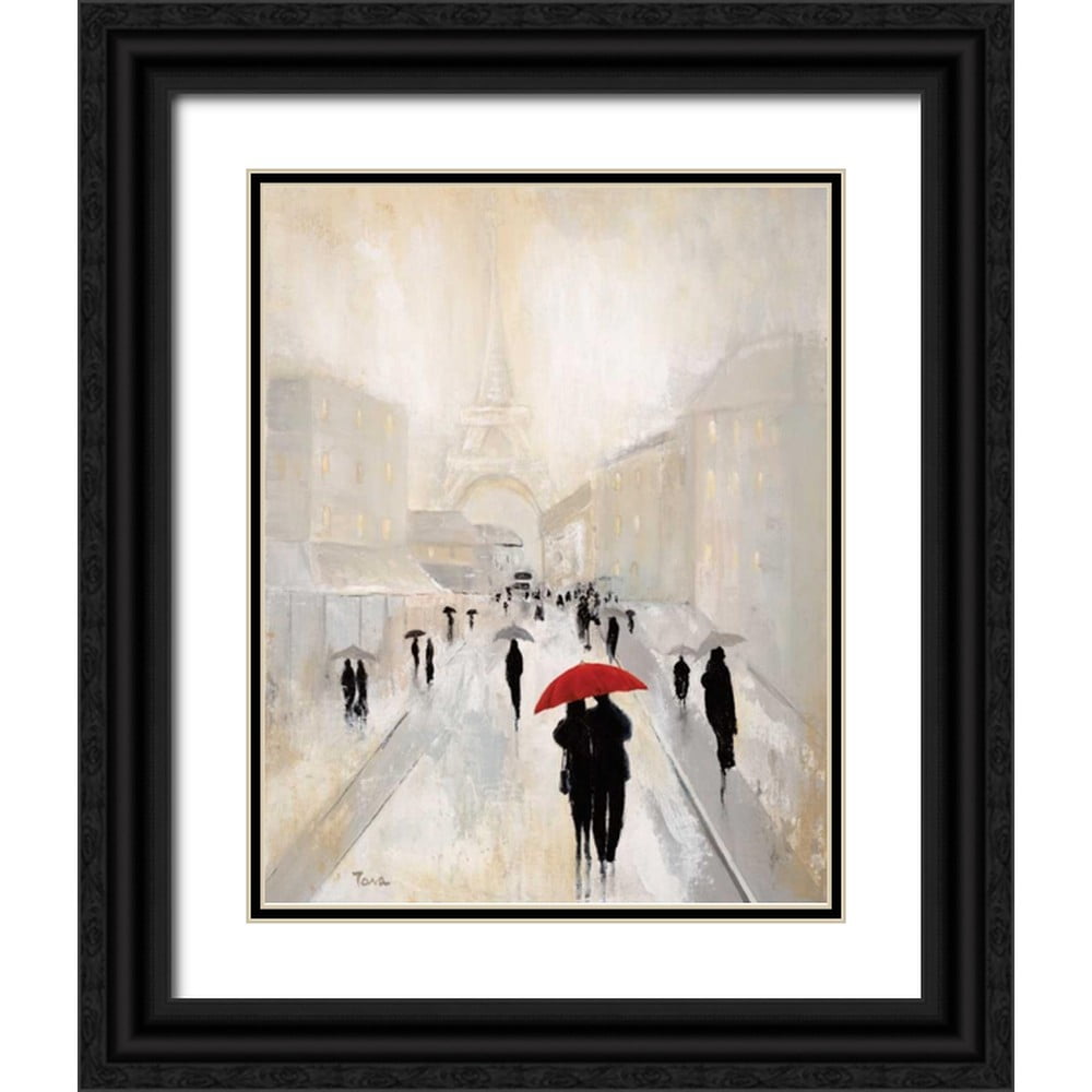 Tava Studios 15x18 Black Ornate Wood Framed with Double Matting Museum ...