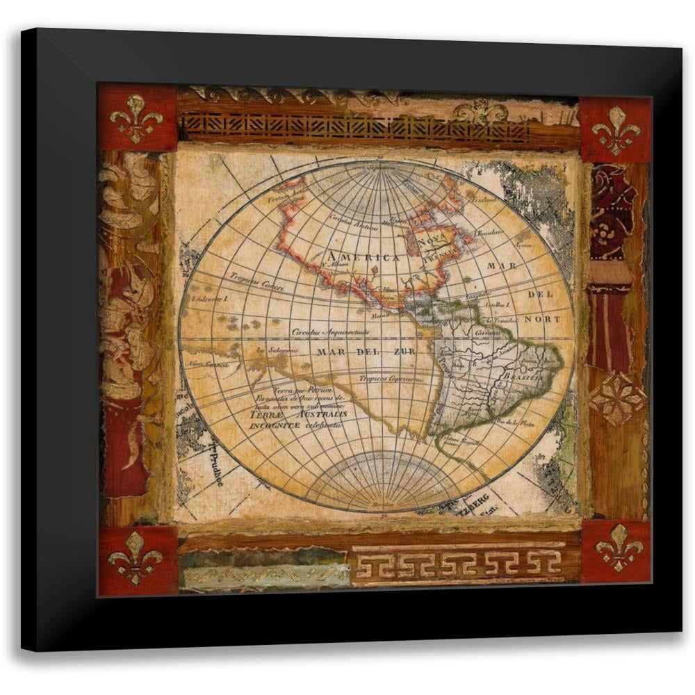 Tava Studios 20x20 Black Modern Framed Museum Art Print Titled ...